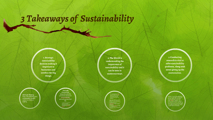 3 Takeaways of Sustainability by Trevor Mumford on Prezi