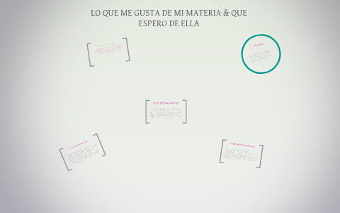 LO QUE ME GUSTA DE MI MATERIA & QUE ESPERO DE ELLA by Nidia Serna on Prezi