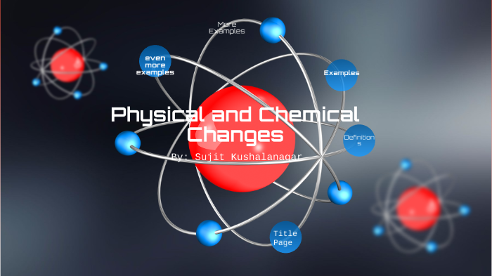 Chemical Change Definition Examples