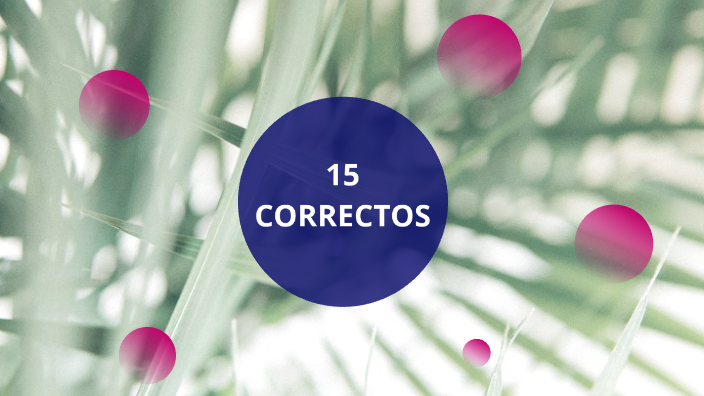 15 CORRECTOS by Cristian Raymundo on Prezi
