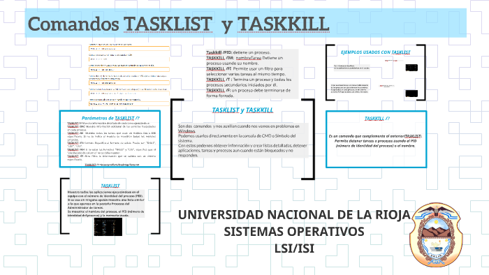 Comandos TASKLIST y TASKKILL by Jorge A. Pereyra on Prezi