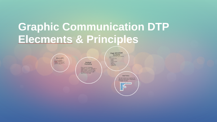 Graphic Communication DTP Elements & Principles by Andrew Findlater on ...