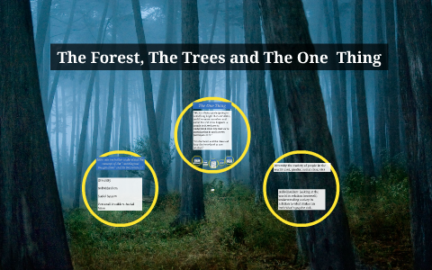 The Forest, The Trees and The One Thing by Megan Moravek on Prezi