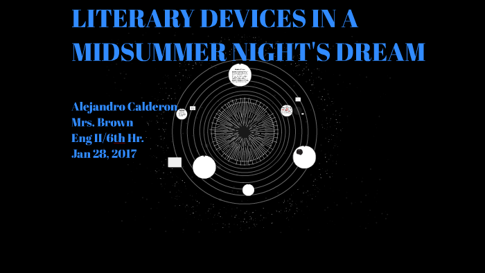LITERARY DEVICES IN A MIDSUMMER NIGHT'S DREAM by Alex Calderon on Prezi