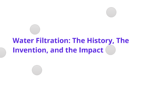 Water Filtration: The History, The Invention, and the Impact by Emilie ...