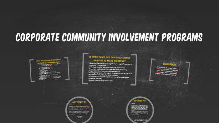 Corporate Community Involvement Programs by Hannah Ragen on Prezi