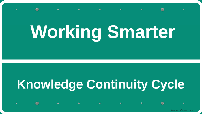 The Knowledge Continuity Cycle by Tara Mohn on Prezi