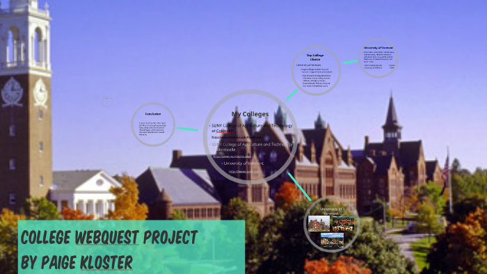 College Webquest Project by Paige Kloster by Paige Kloster on Prezi