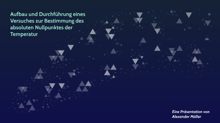 Aufbau und Durchführung eines Versuches zur Bestimmung des absoluten ...