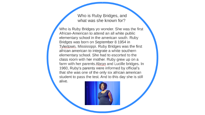 Who is Ruby Bridges, and what was she known for? by Victoria Chmura on ...
