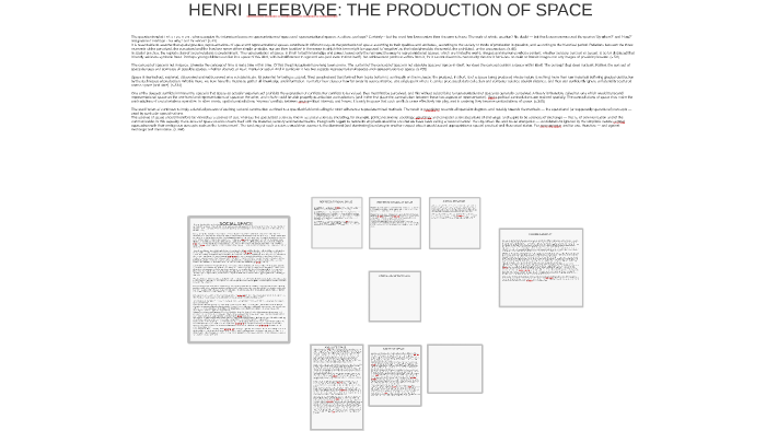 LEFEBVRE THE PRODUCTION OF SPACE by Simo K on Prezi
