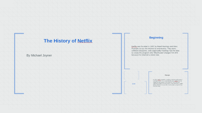 The History of Netflix by Michael Joyner on Prezi
