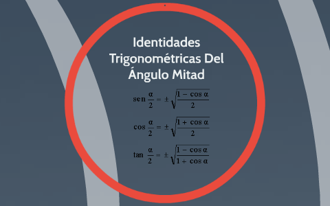 Identidades Trigonométricas del ángulo mitad by Nicolas Rodriguez ...