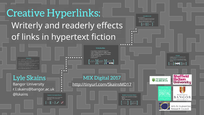 Creative Hyperlinks: Writerly and readerly effects of links in ...