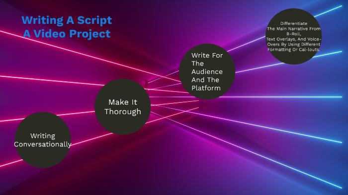 Writing a script fora video project by Kender avila on Prezi