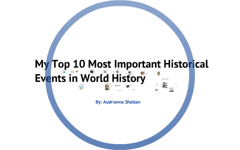 My Top Ten Most Important Historical Events in World History by audri ...