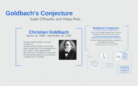 Goldbach's Conjecture by Hilary Reis on Prezi