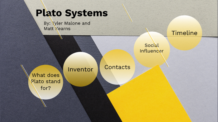 Plato Computer Systems by Tyler Malone on Prezi
