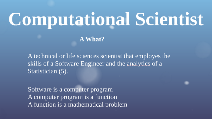 Computational Science Presentation by Jeremy Malloy on Prezi