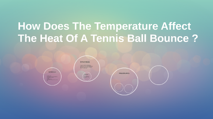 How Does The Temperature Affect The Heat Of A Tennis Ball Bo by ...