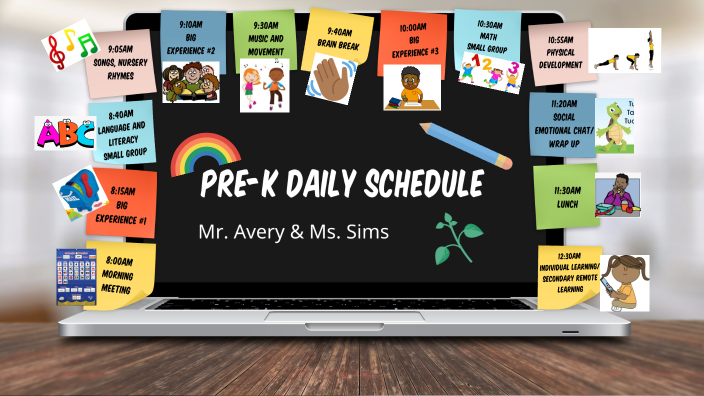 3.1.21 Pre-K Daily Schedule by Avery Himes on Prezi