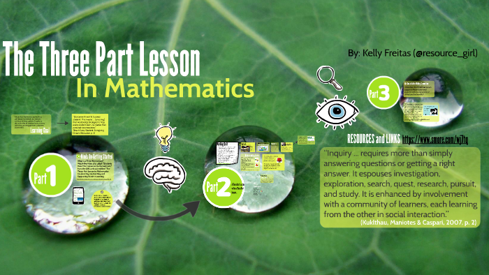 The Three Part Lesson in Math Class by Kelly Freitas on Prezi