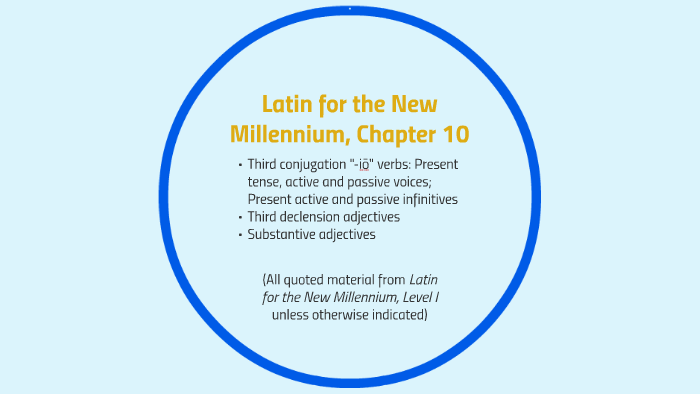 Latin for the New Millennium, Chapter 10 by Alexandra Durham on Prezi