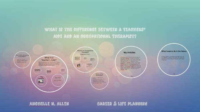 What is the difference between a Teachers’ Aide and an Occup by Ann ...