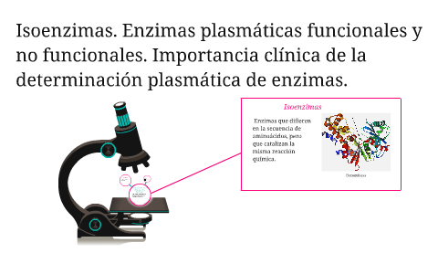Isoenzimas. Enzimas plasmáticas funcionales y no funcionales by cinthia ...