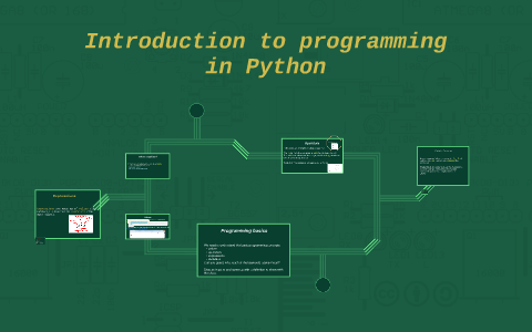 Introduction to programming in Python by Emmanuel Solate on Prezi