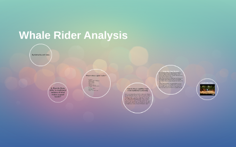 Whale Rider Analysis by Katherine Coultes