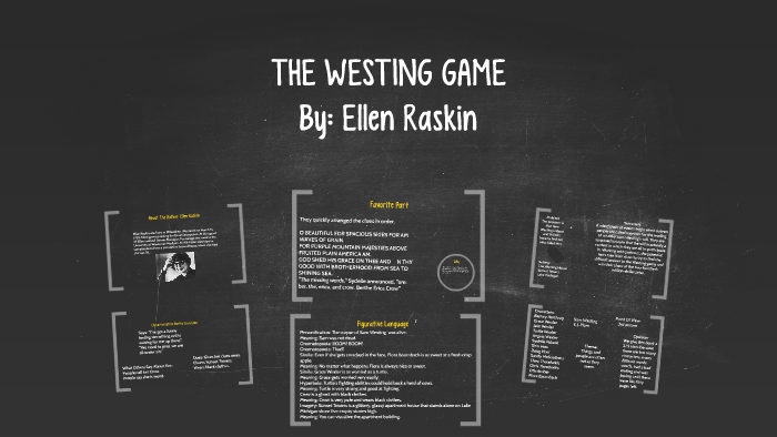 THE WESTING GAME by Kammy D on Prezi