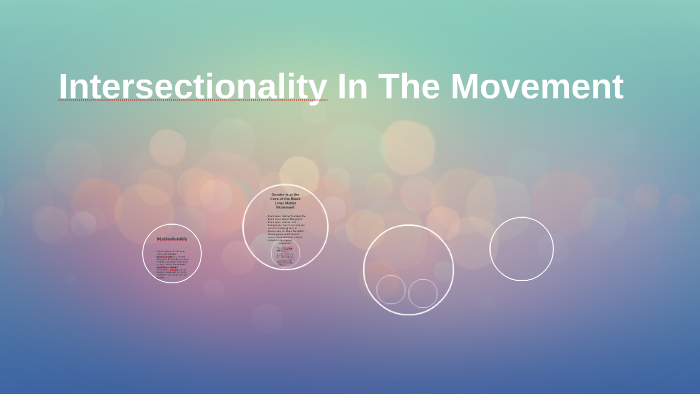 Intersectionality In The Movement by felicia walker on Prezi