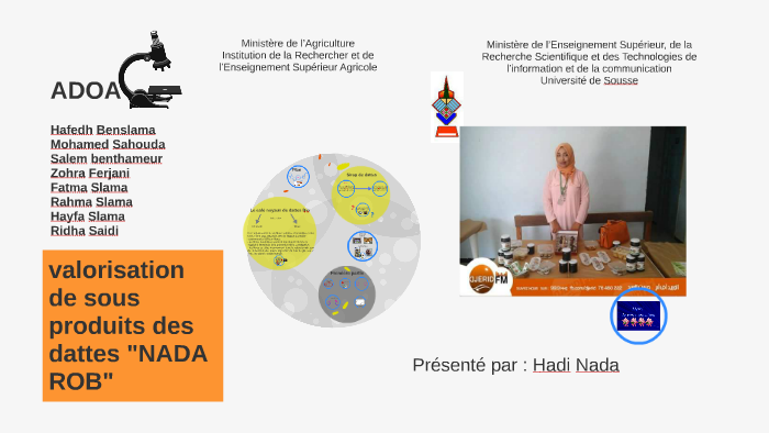 Valorisation de sous produits de dattes by Mohamed Sahouda on Prezi
