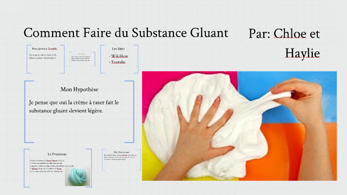Comment Faire du Substance Gluant by Chloe McLaughlin on Prezi