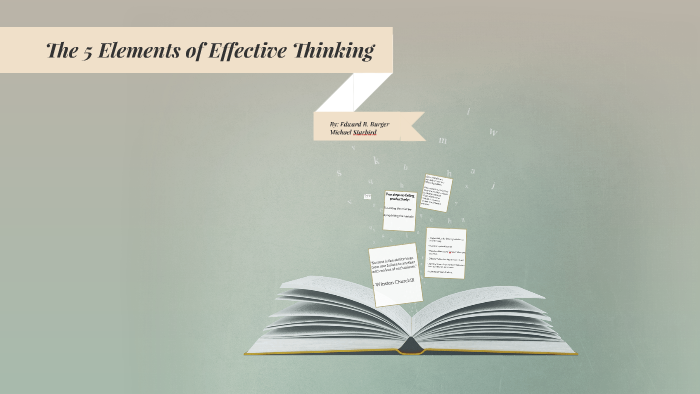 The 5 Elements of Effective Thinking by Helen Ramirez