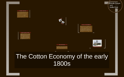 The Cotton Economy of the early 1800s by Kellie Eyre