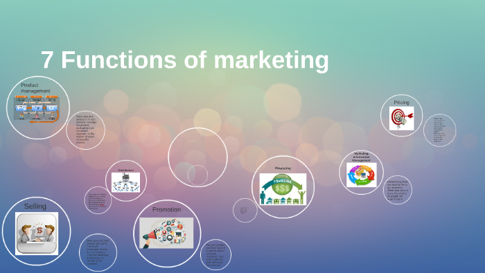 7 Functions of marketing by Korena Aills on Prezi