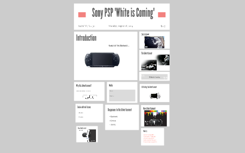 Sony PSP 'White is Coming' by sarah abdullah on Prezi