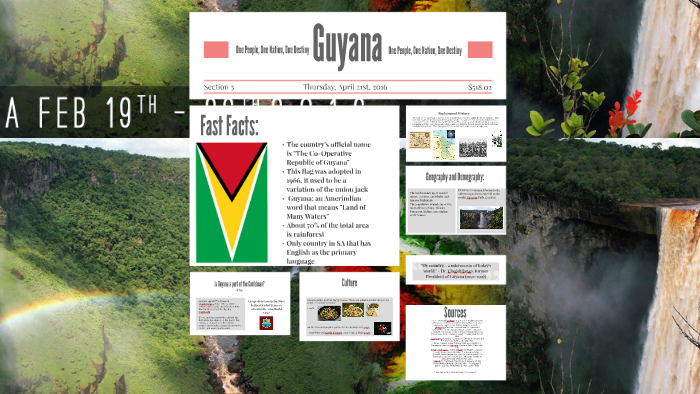 Guyana: One People, One Nation, One Destiny by Ruanne Ramotar on Prezi