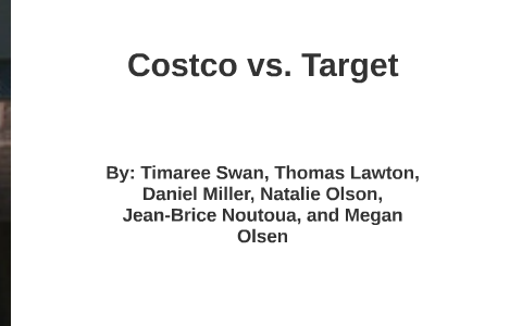 Costco vs. Target by Daniel Miller