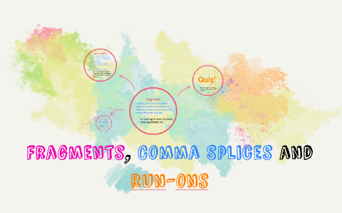 Fragments, Comma Splices and rUn-ons by Kyara Galindo