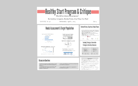 Healthy Start Program Critique by Courtney Colegrove on Prezi