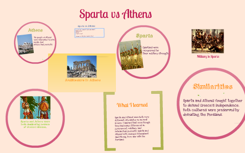 Compare and contrast Athens and Sparta by Hannah Caplin on Prezi