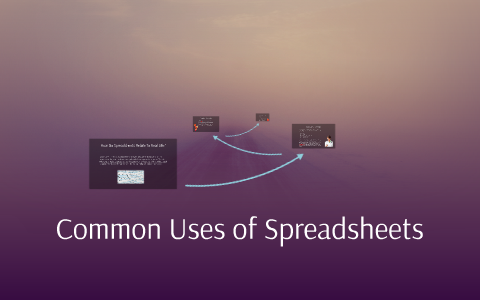 Common Uses of Spreadsheets by Dan Wood on Prezi