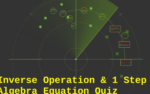 Inverse Operation & 1 Step Algebra Equation Quiz by on Prezi