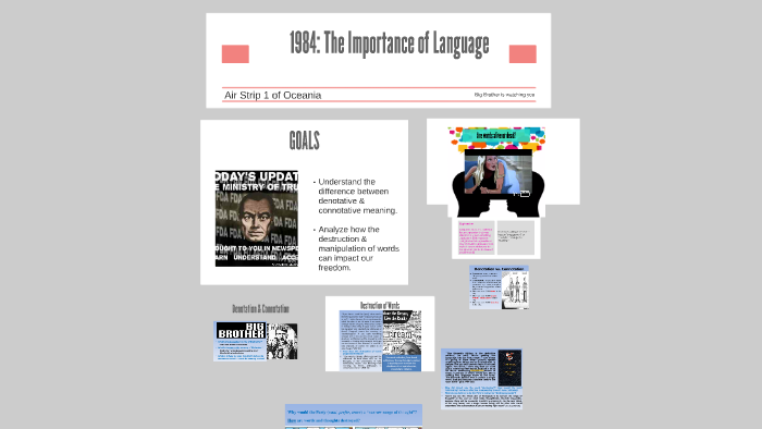 1984: Book One -- Importance of Language by E Curtis