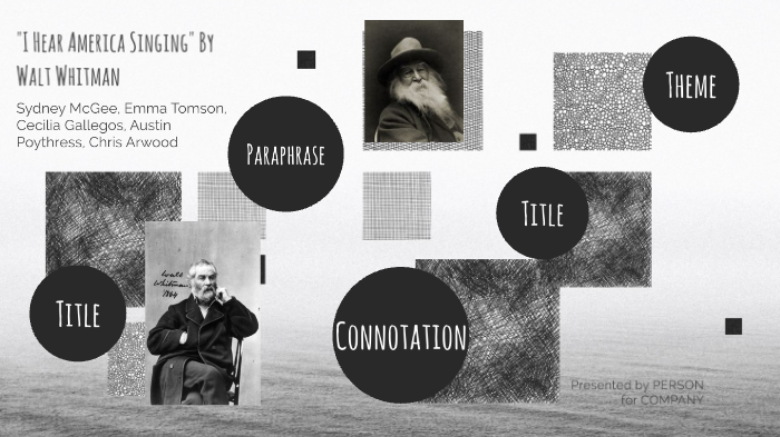 "I Hear America Singing" By Walt Whitman TPCASTT by Sydney McGee on Prezi