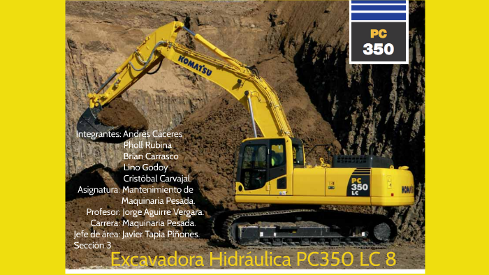 excavadora hidráulica komatsu pc320 A by pholl rubina talandianos on Prezi