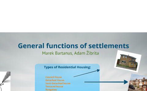General functions of settlements by Marek Bartanus
